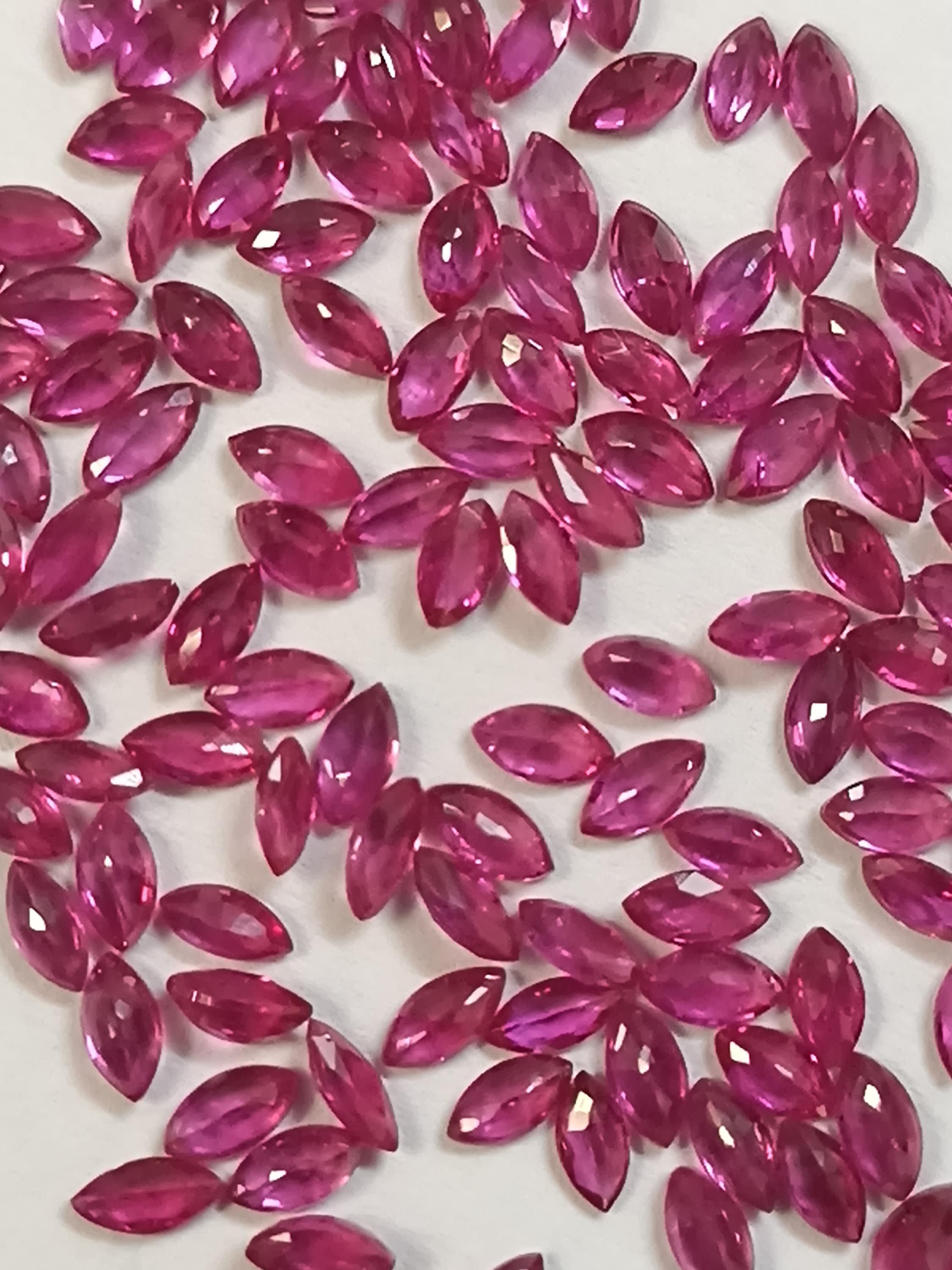 Natural Ruby Marquise Loose Lot for Jewelry Making, Lapidary Supply ...