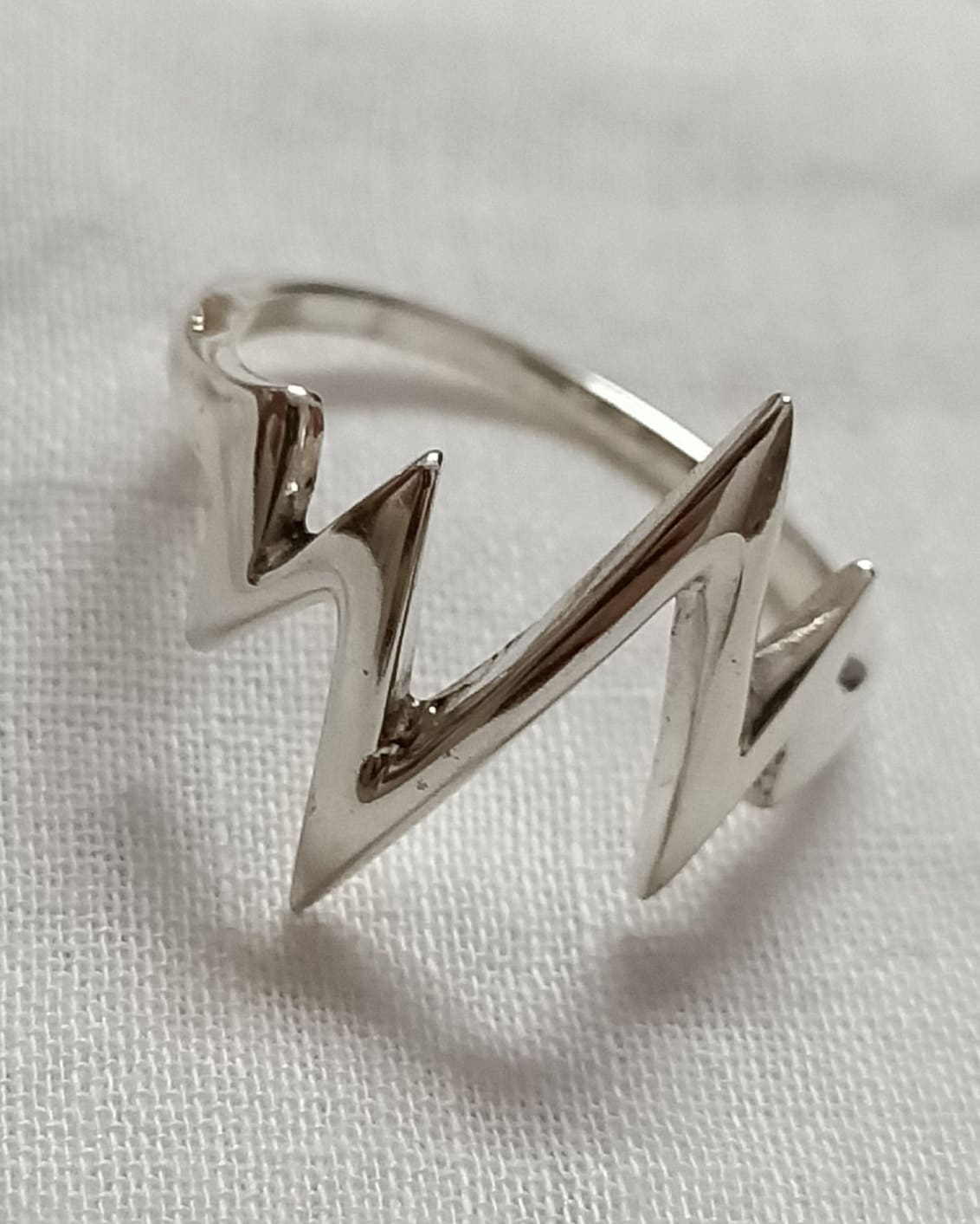 Heartbeat Ring, Pulse Ring, 925 Sterling Silver Heartbeat Ring, Simple ...