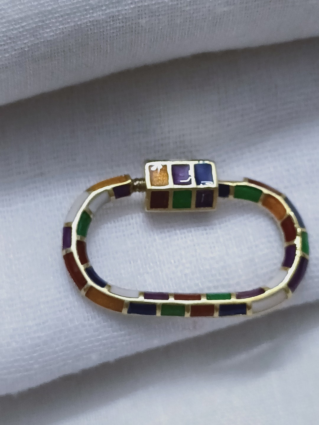 Handmade 925 Sterling Silver Carabiner Lock, Beautiful 925 Silver Multi ...