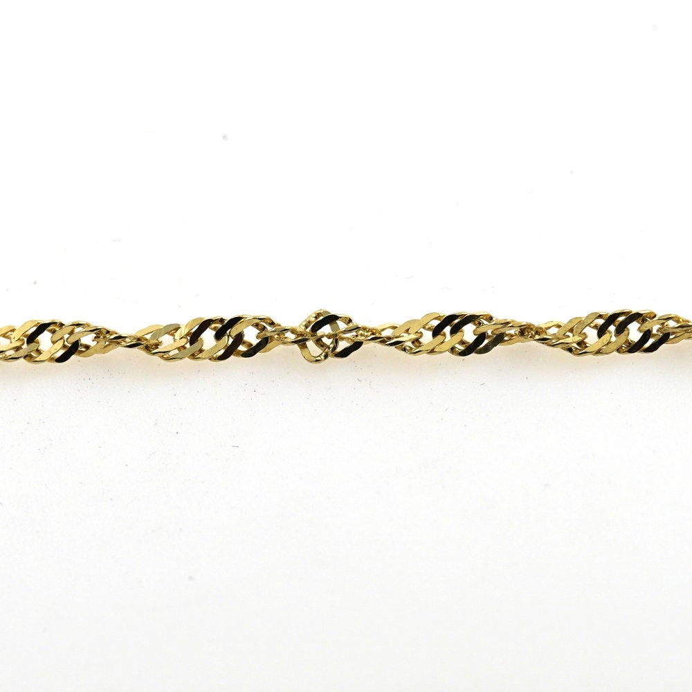 Singapore Gold Bracelet 333 8 Kt Yellow Gold 19 Cm Gold Bracelet Gold ...