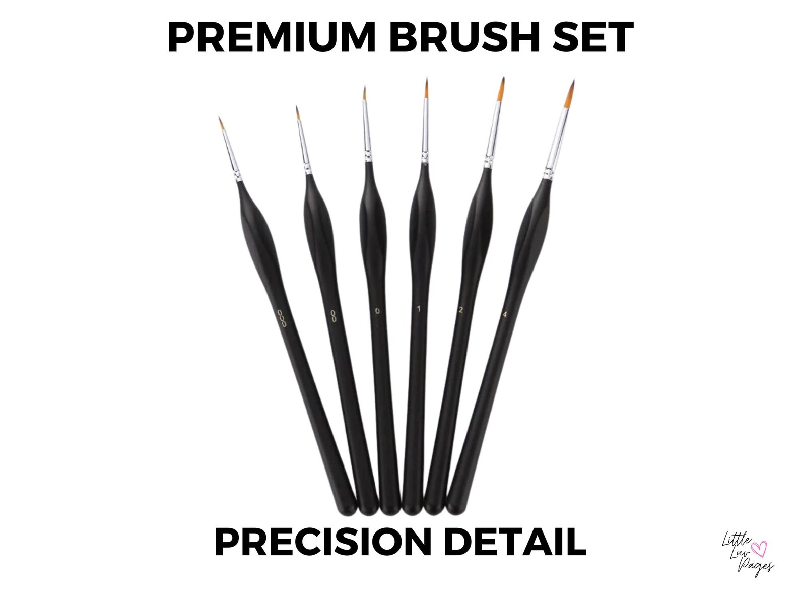 Small Detail Paint Brushes for Paint by Numbers Detail Acrylic Brush ...