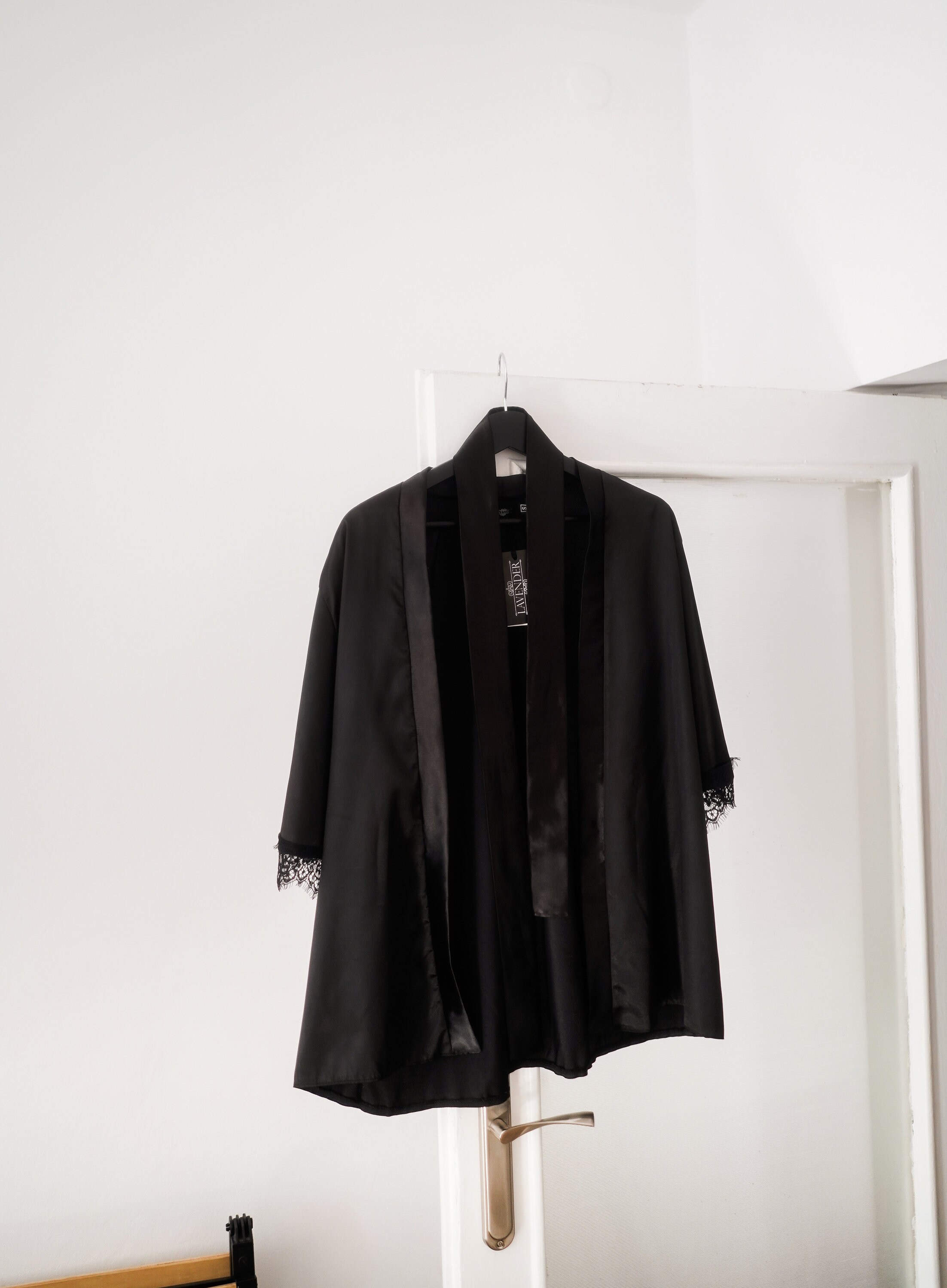 Short Silk Robe Black Silk Robe for Women With Lace Plus Size - Etsy