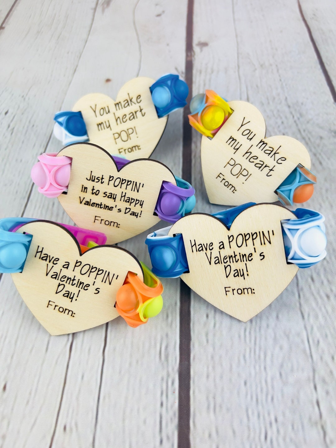 Personalized Kid's Pop-it Valentine's Day Gifts, Non Candy Valentines ...