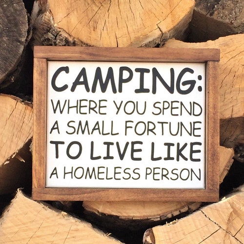 Camping Rules Sign Gift for the Camper - Etsy