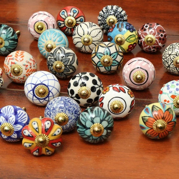 Hand Painted Knobs - Etsy