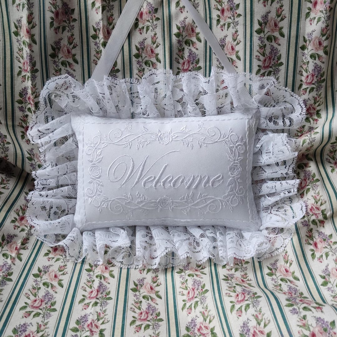 French Shabby Chic Welcome Sign - Etsy