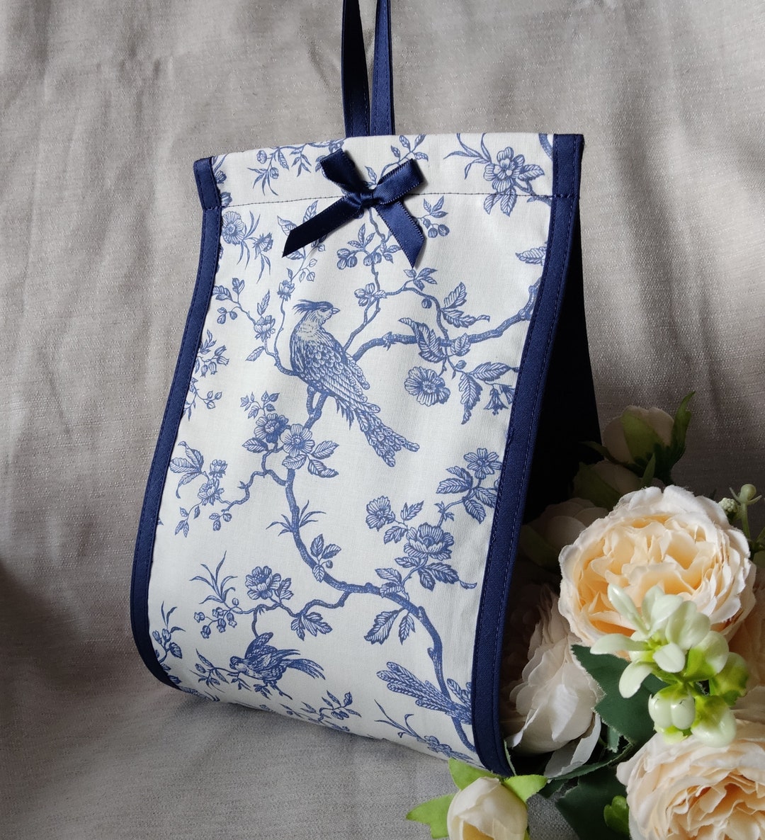 Blue Birds Toilet Paper Storage Holder - Etsy