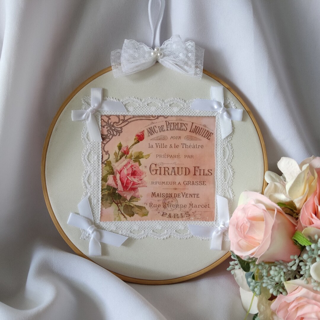 Retro Advertising Drum Frame With Perfume Theme - Etsy