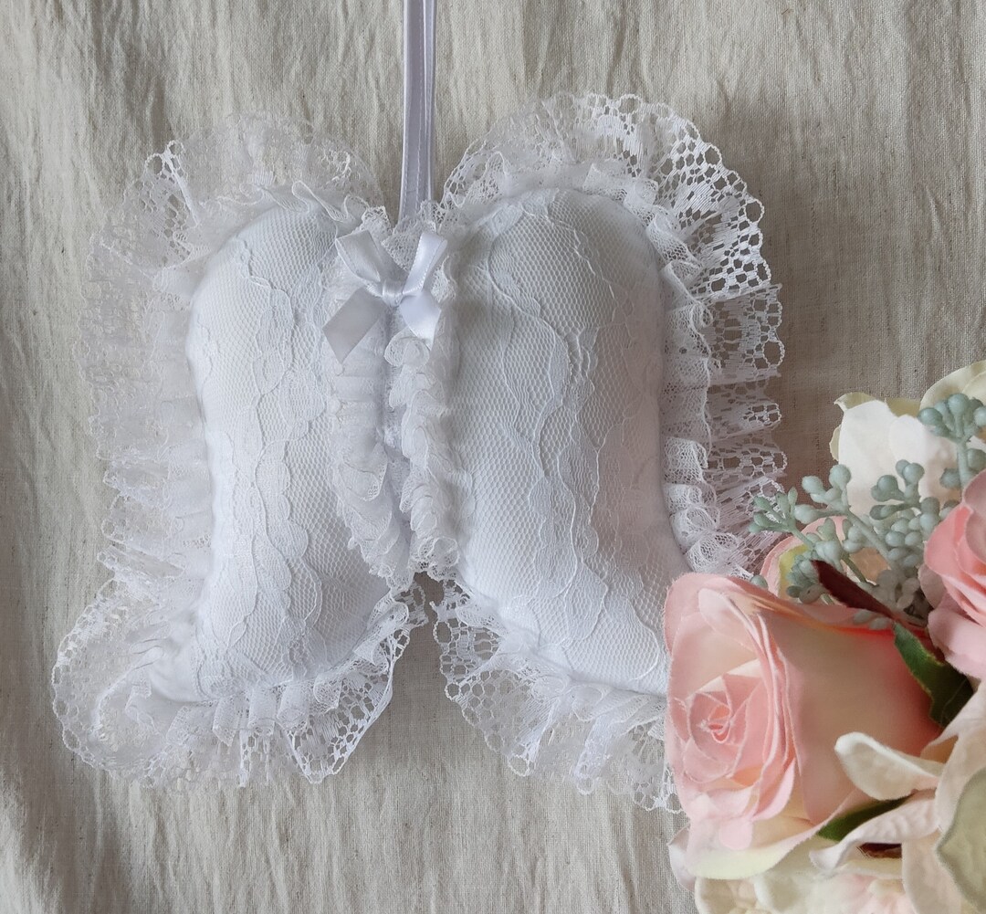 Decorative White Lace Angel Wings - Etsy