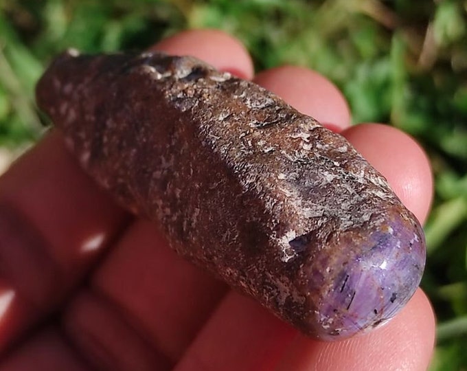 Raw Corundum (sapphire + Ruby) From India With One Polished Tip ...