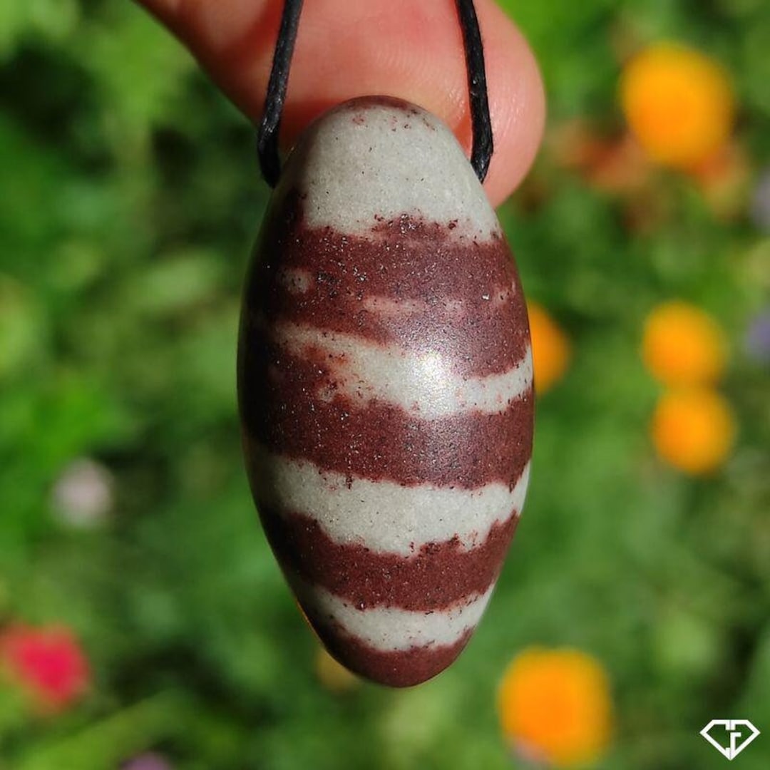 Shiva Lingam Pendant From India lithotherapy, Gift Idea - Etsy