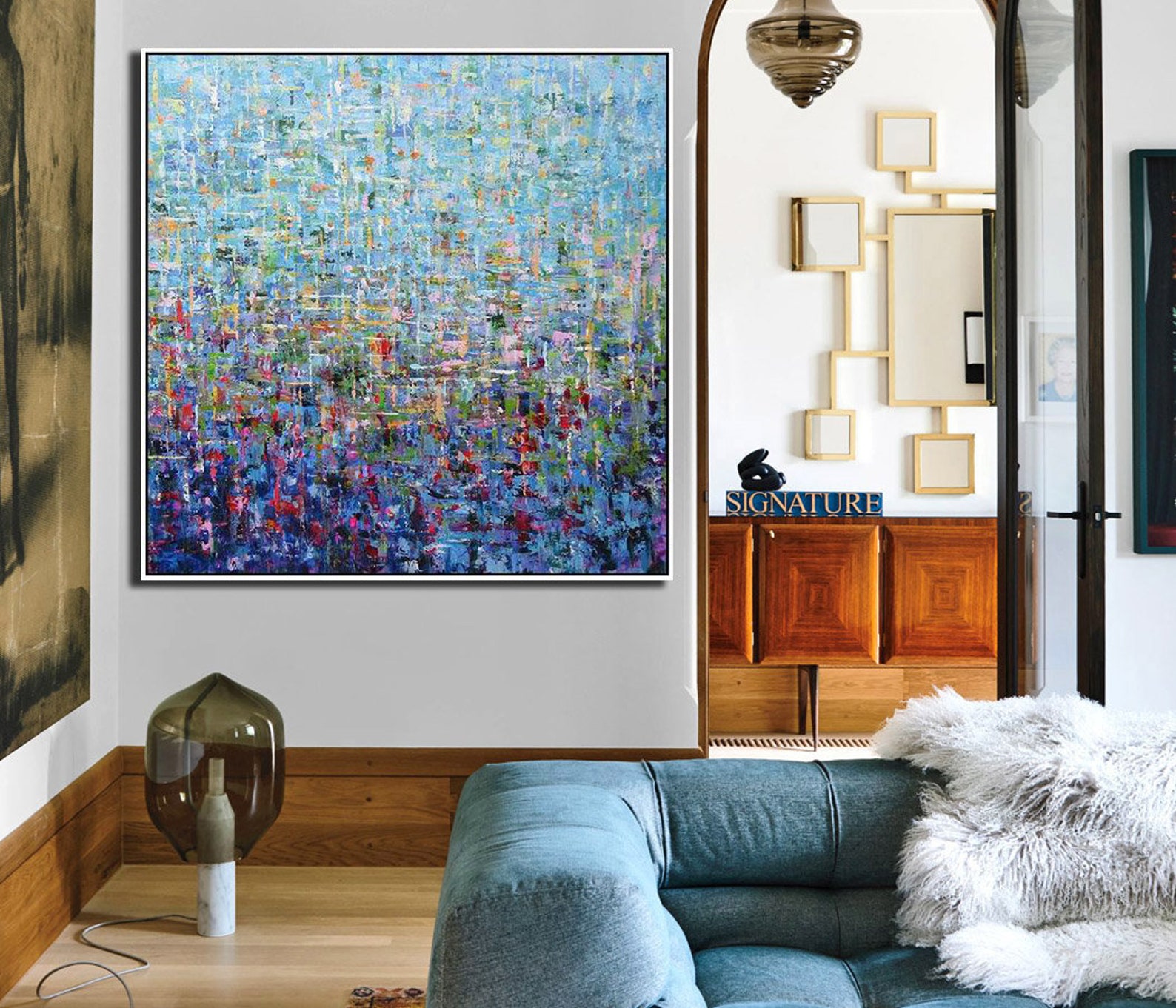 Extra Large Painting Texture Painting Art Room Original Contemporary ...
