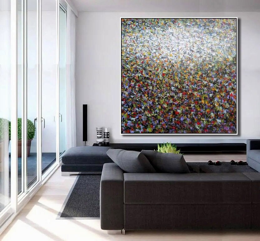 Extra Large Painting Texture Painting Art Room Original | Etsy