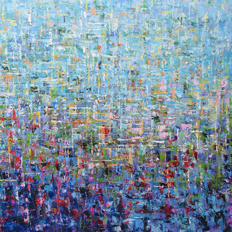 Extra Large Painting Texture Painting Art Room Original Contemporary ...