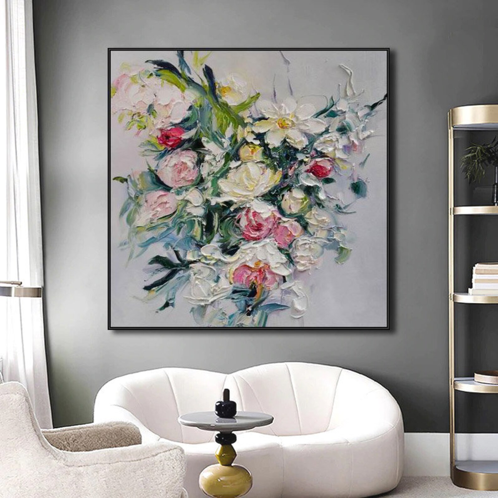 Extra Large Hand Painted Texture Painting Painting | Etsy