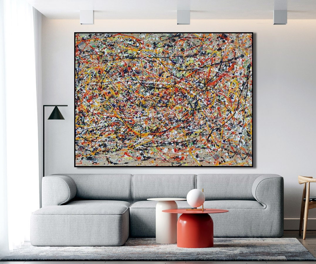 Extra Large Abstract Painting Texture Painting Hand Painted Canvas Wall ...