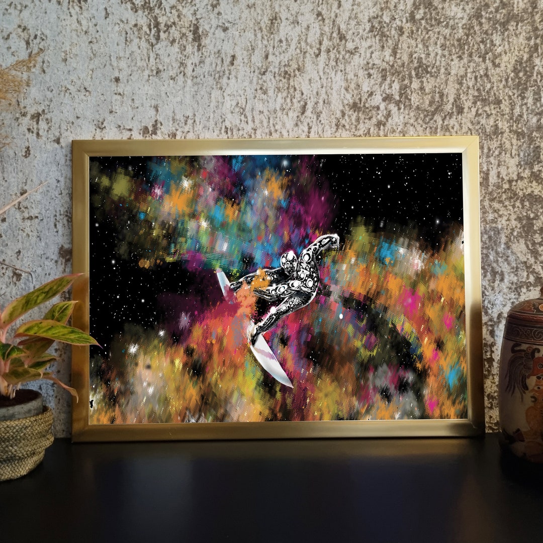 Silver Surfer print - Etsy