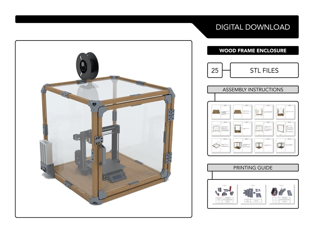 3d Printer Enclosure Wood Frame - Etsy