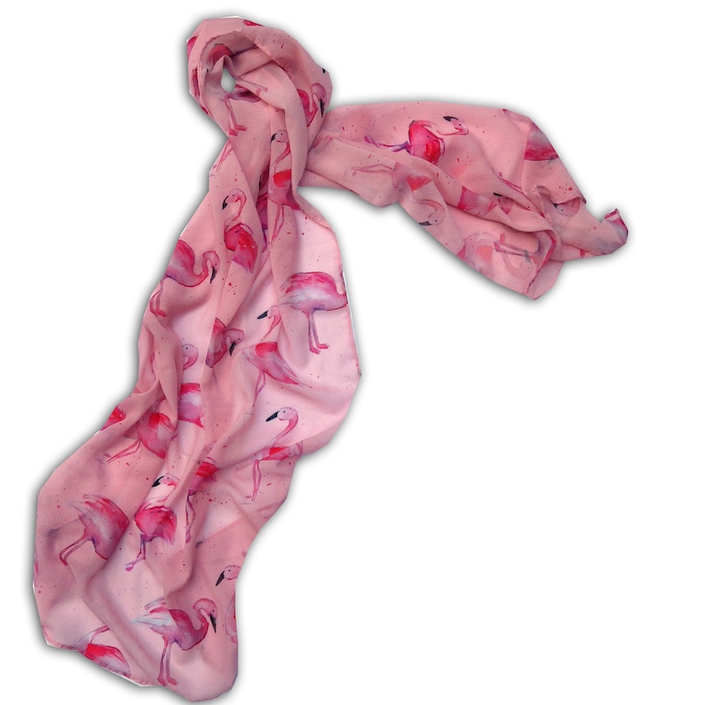 Large Flamingo Scarf Women's Scarf Spring Summer - Etsy