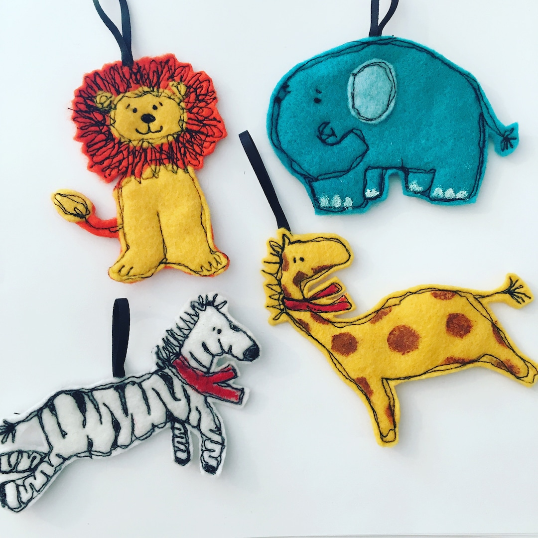 Jungle Animal Decorations , Christmas Tree Decorations, Christmas ...