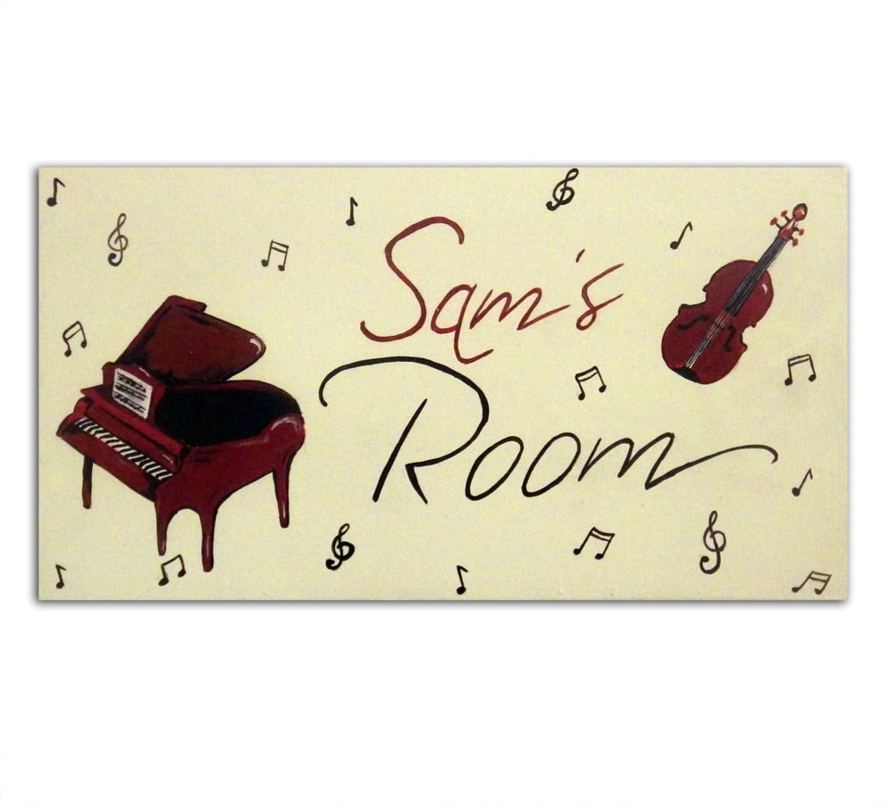 Personalised Music Door Sign Gift for Music Lover - Etsy UK