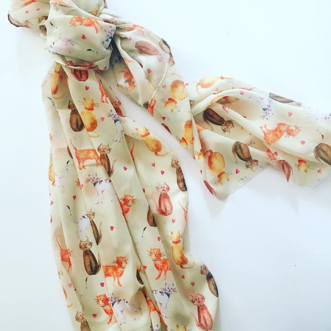 Womens Large Chiffon Scarf Autumn Accessories Gift for Her - Etsy UK