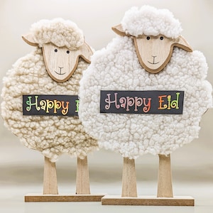 Wooden Eid Mubarak Table Stand Decoration Gift, Eid Ul Adha Sheep ...