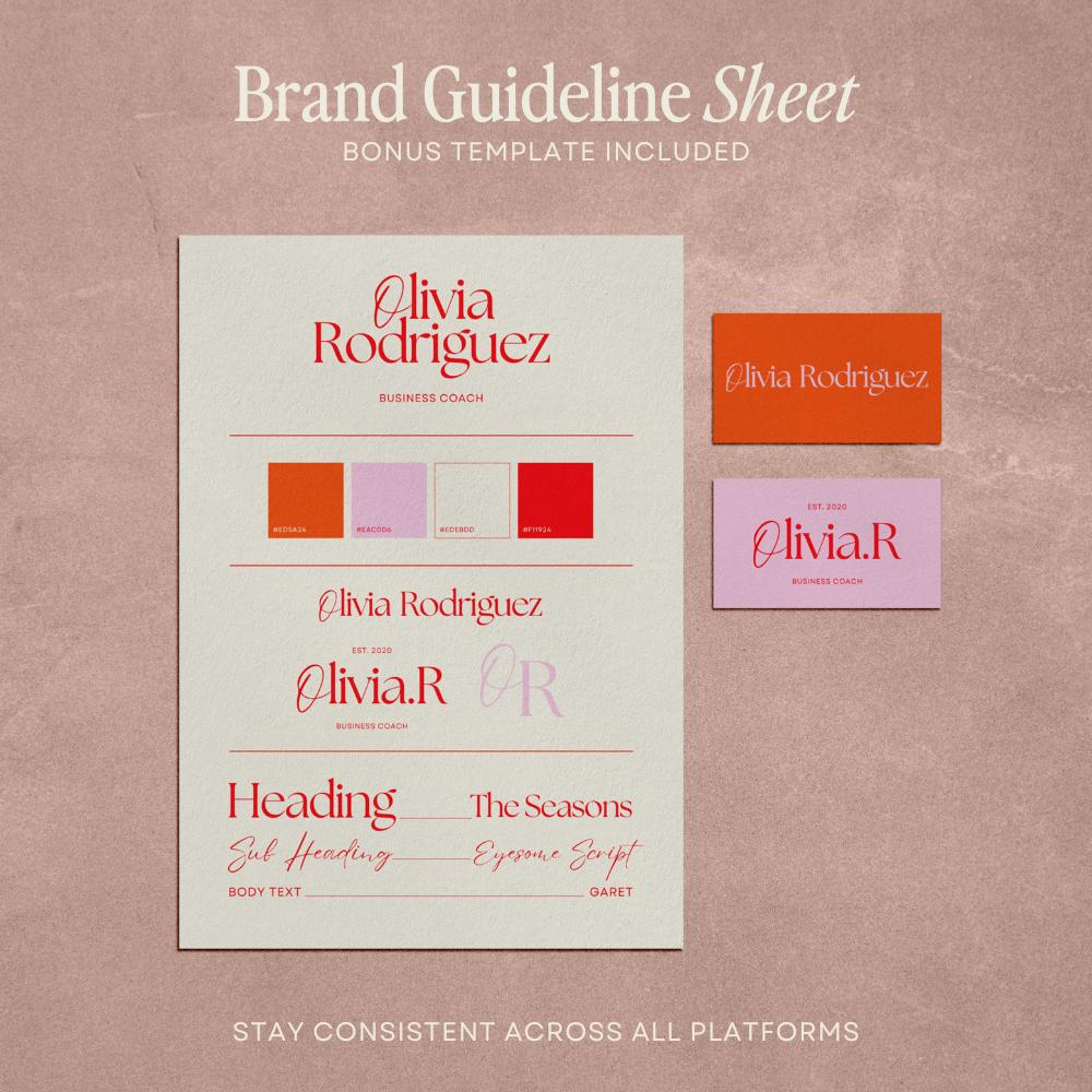 Bold Business Coach Luxury Branding Kit: Logo, Color Palette, Fonts ...