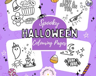 Cute Halloween Colouring Pages, Bold Printable Adorable Spooky ...