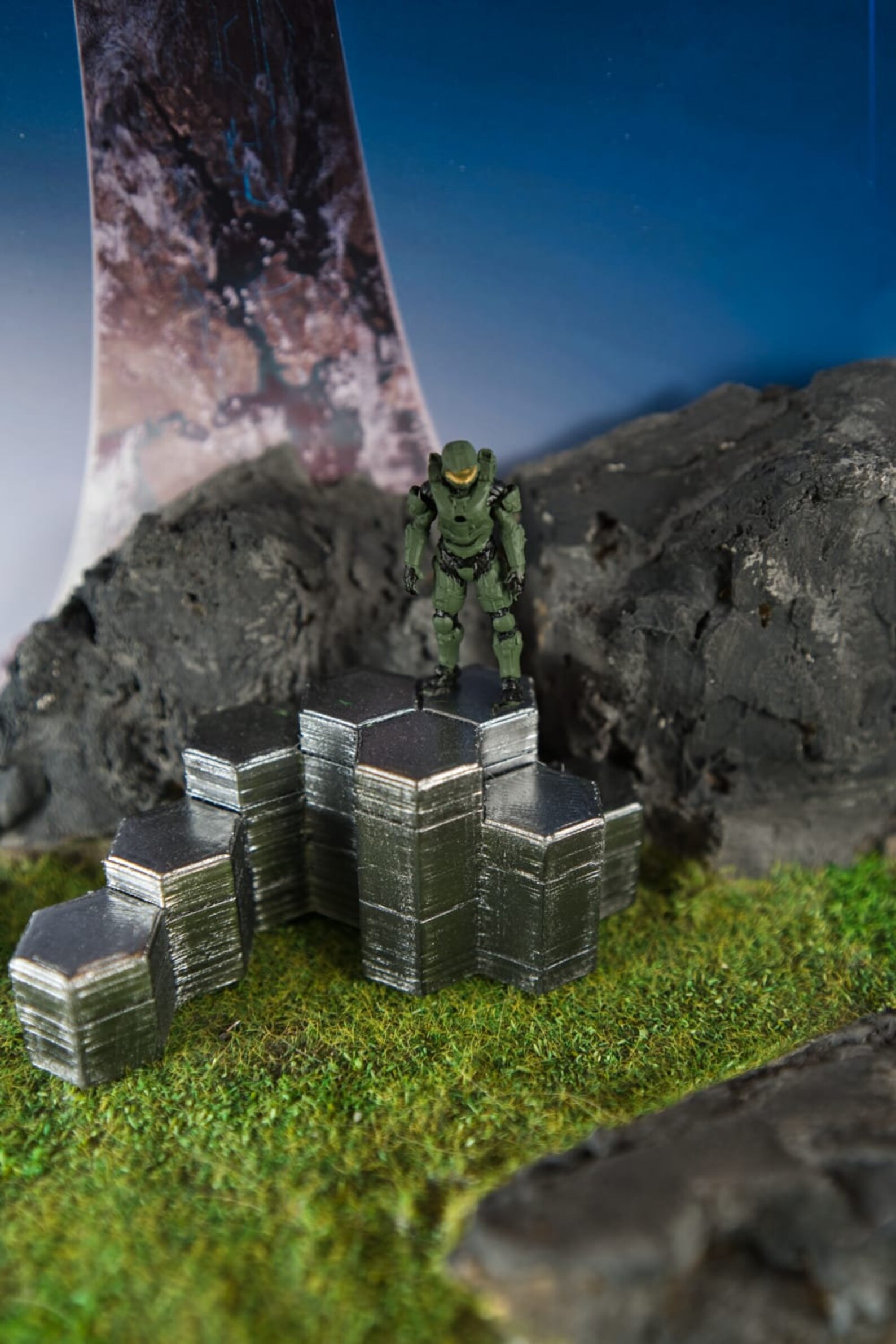 Fan Made Halo Diorama "battle for Reach" 43 X 30 Cm - Etsy