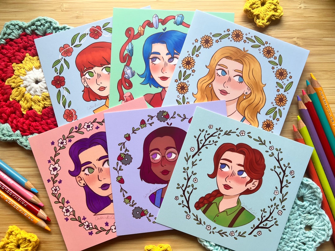 Stardew Valley Character Portraits Art Print- Printed on Matte 350 Gsm ...