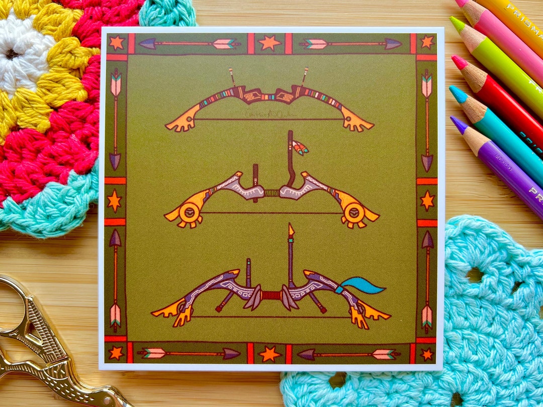 Legend of Zelda Breath of the Wild Rito Bows Print Printed on Matte 350 ...