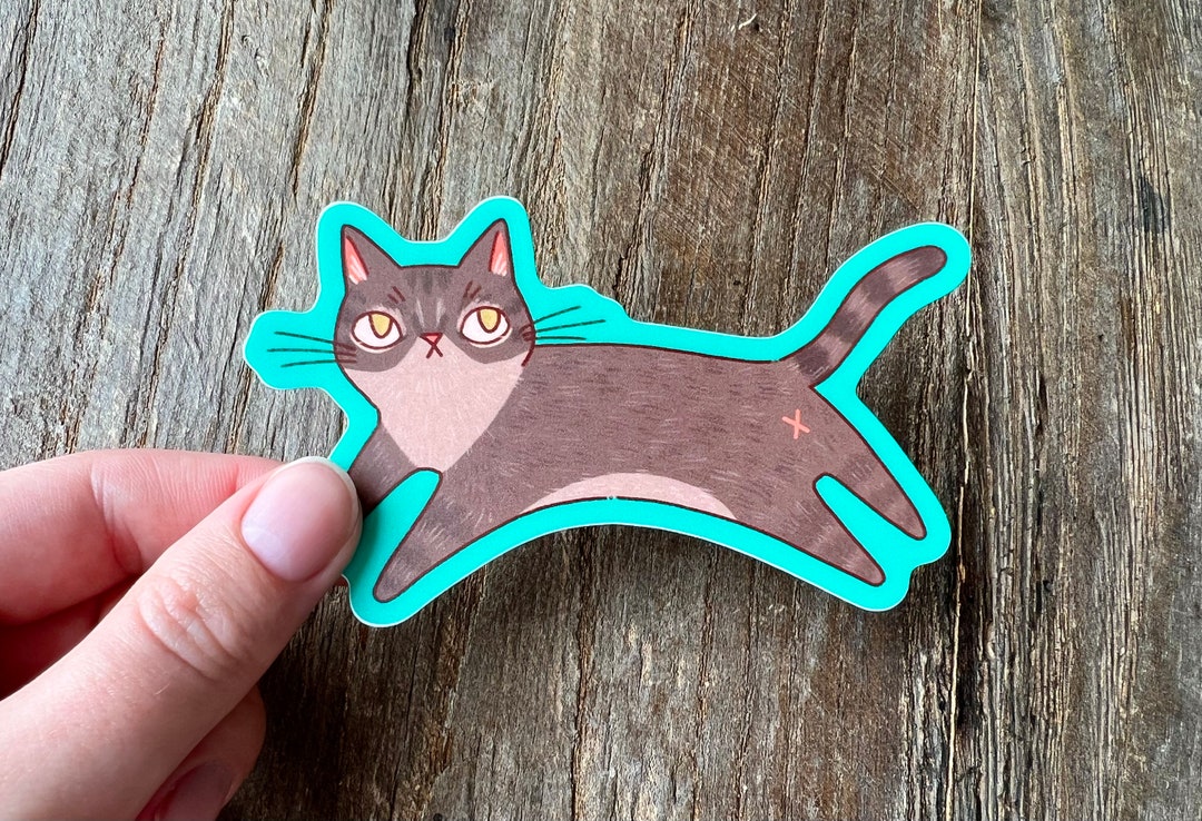 Milo the Cat Matte Vinyl Sticker- Water Resistant and Durable - Etsy