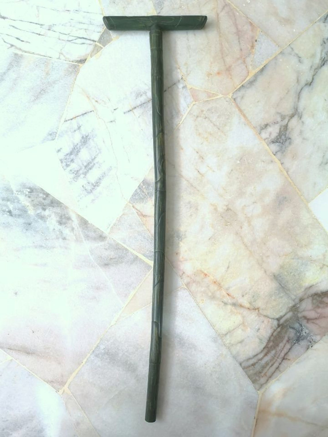 Legendary Natural Burmese Bamboo Army Walking Trekking Hiking Staff ...