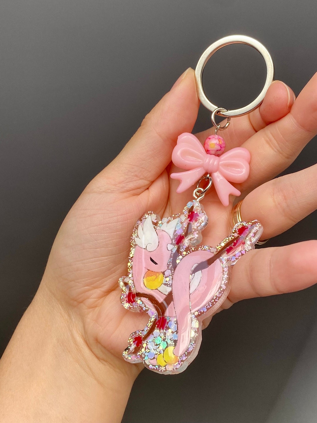 Dragonair Pokemon Shiny Resin Keychain - Etsy