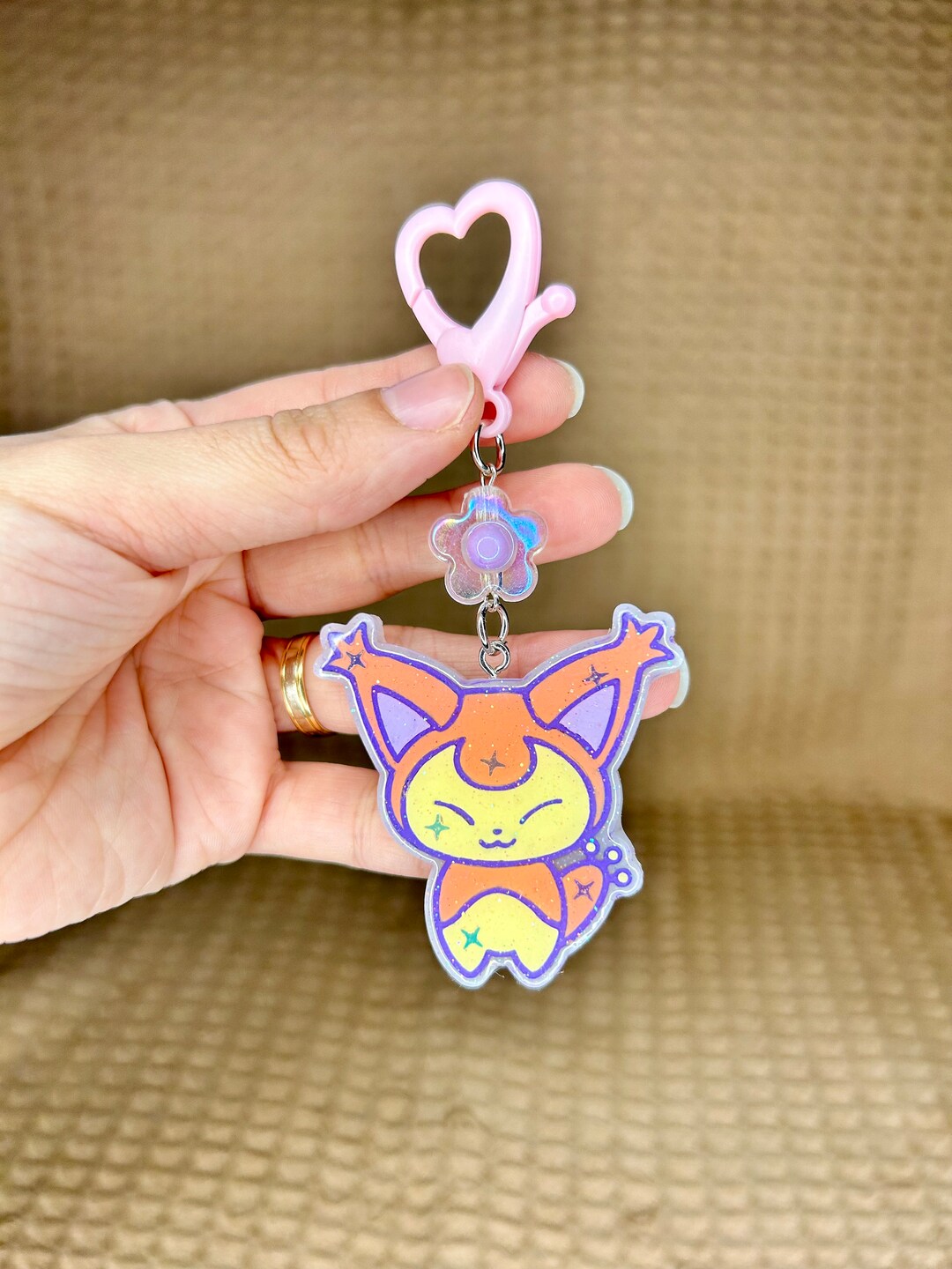 Skitty Pokemon Resin Keychain - Etsy