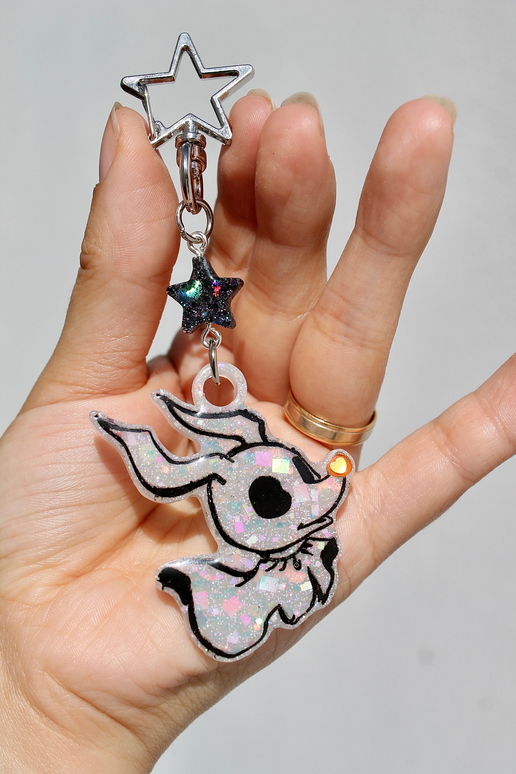 The Nightmare Before Christmas Zero Keychain - Etsy