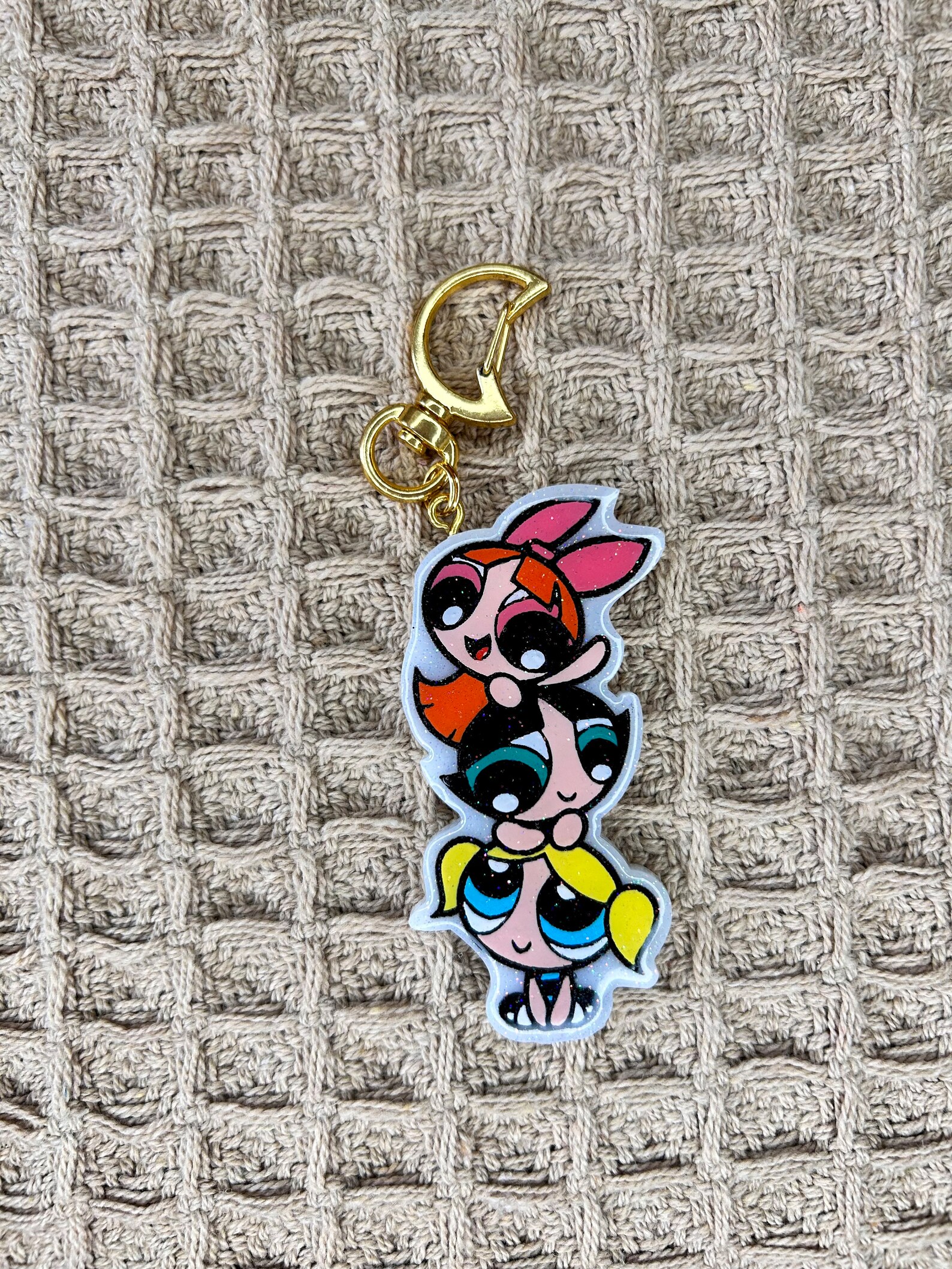 Resin Super Powerpuff Girls Keychain Powerpuff Girls Keychain Resin - Etsy