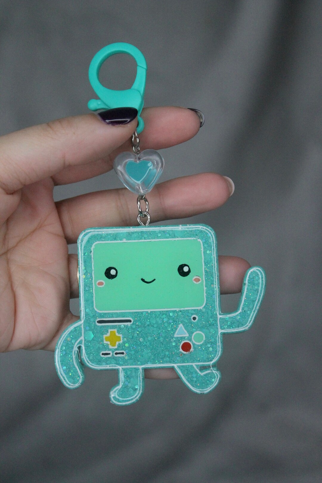 Beemo BMO Resin Keychain - Etsy
