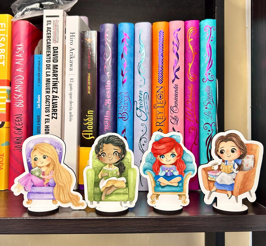 Wooden Standee Reading Princesses - Wooden Standee Books - Etsy