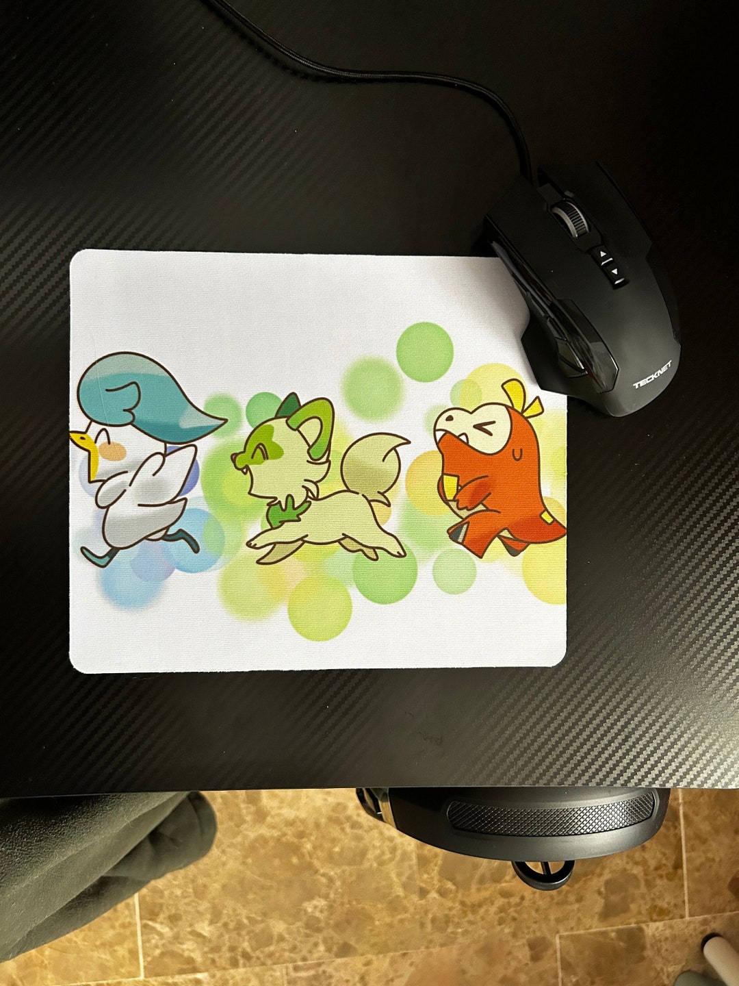 Pokemon Initials Scarlet Violet Mouse Pad - Coco Quaxly Sprigatito ...