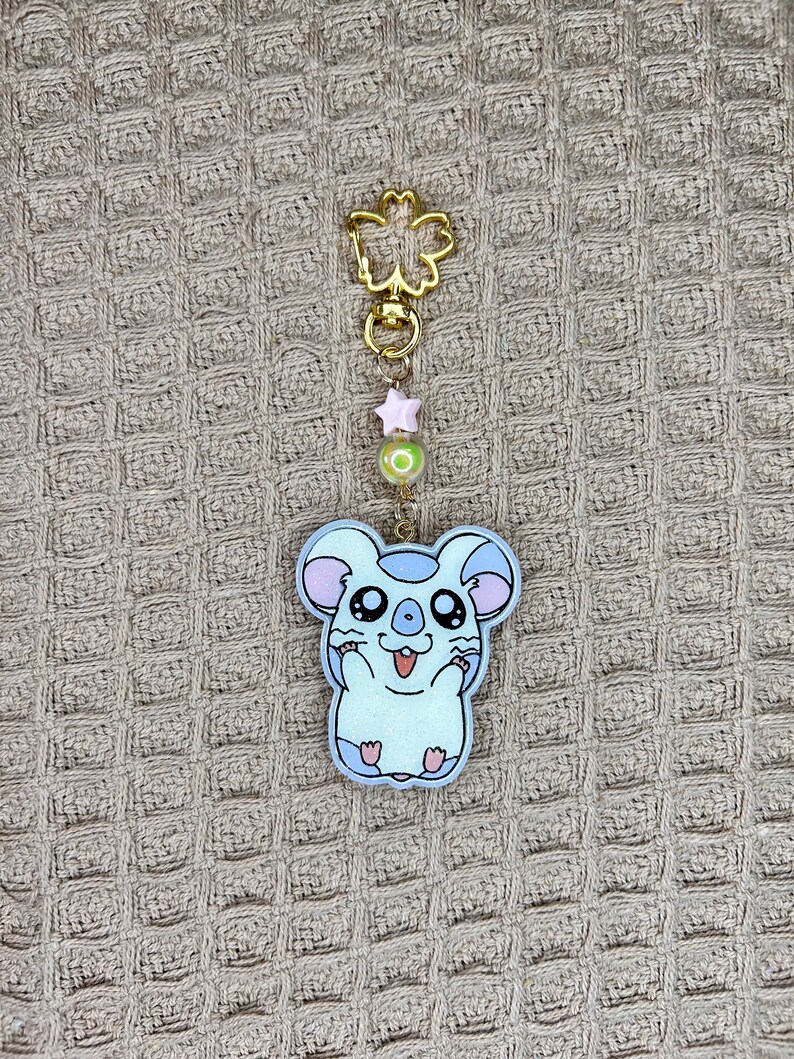 Resin Keychain Hamtaro Boss and Little Spots Oxnard and Boss Keychain ...