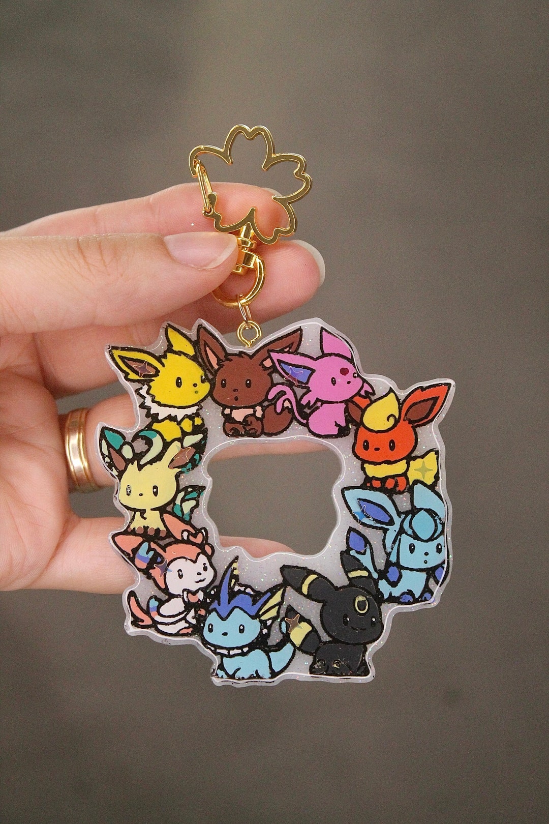 Resin Pokemon Eeveelutions Keychain - Etsy