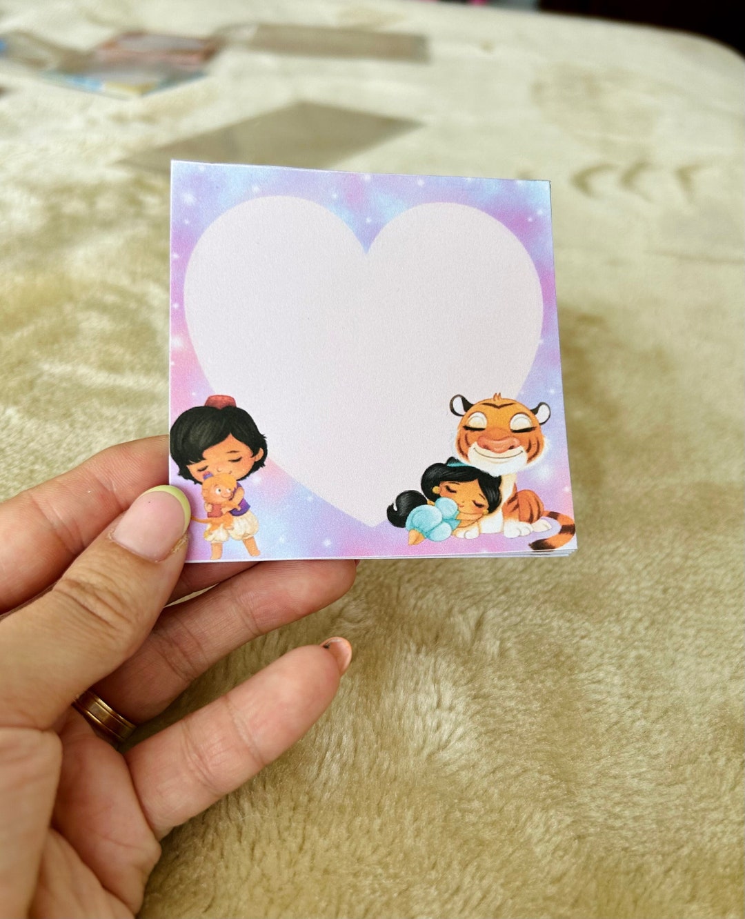 Aladdin and Jasmine Notepad - Disney Memo Pad - Stationery Supplies ...