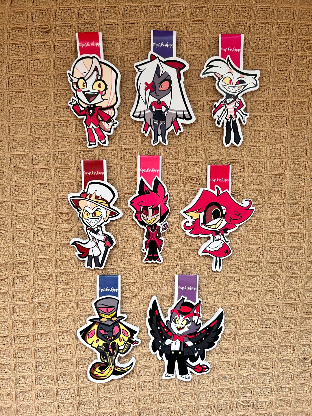 Hazbin Hotel Magnetic Bookmarks - Magnetic Bookmark - Hazbin Bookmarks ...