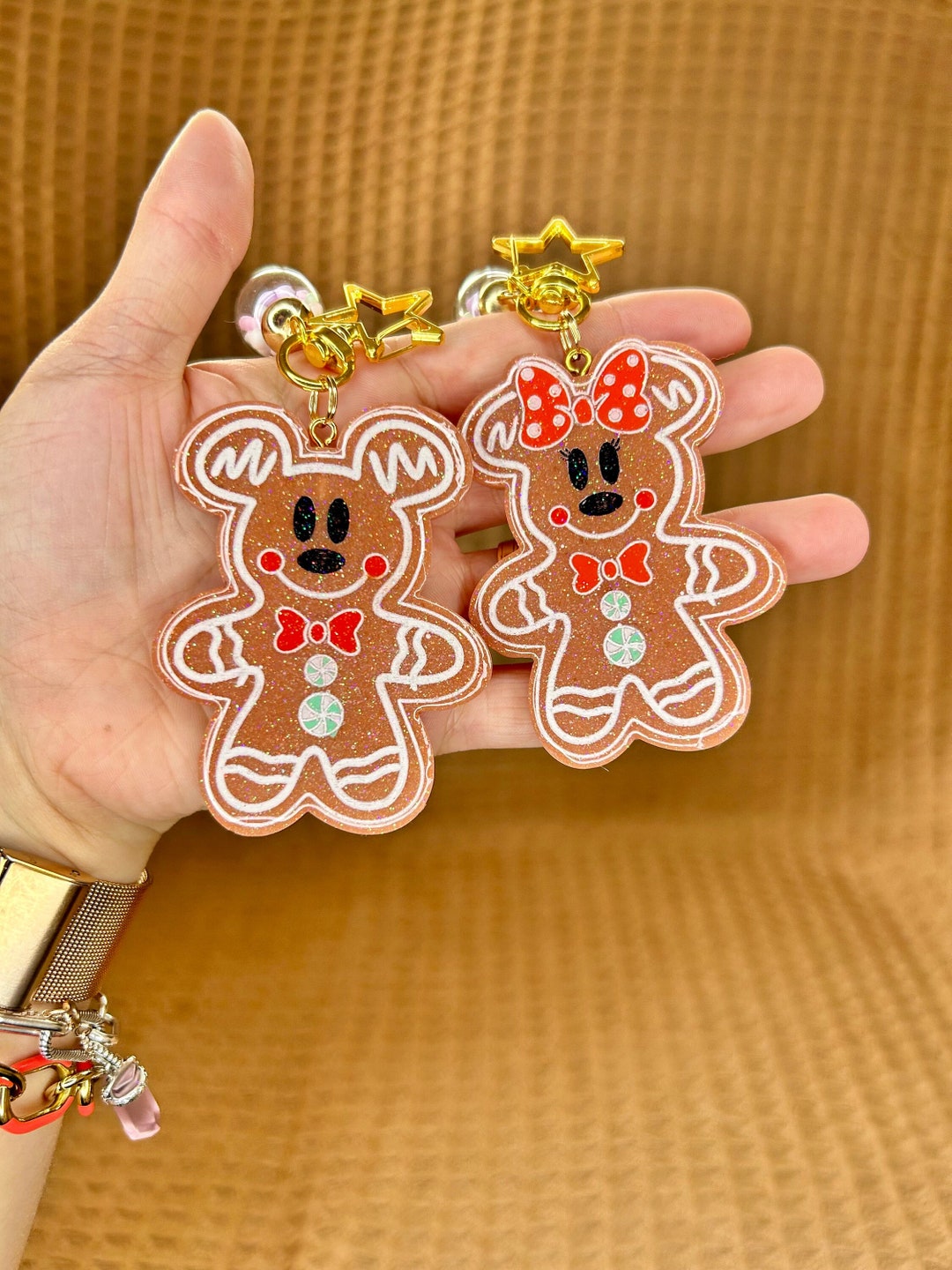 Gingerbread Resin Keychain - Disney Resin Gingerbread Cookie ...