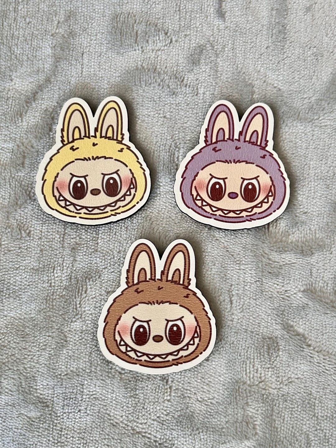 Labubu Wooden Magnets - Refrigerator Magnets - Personalized Magnet ...