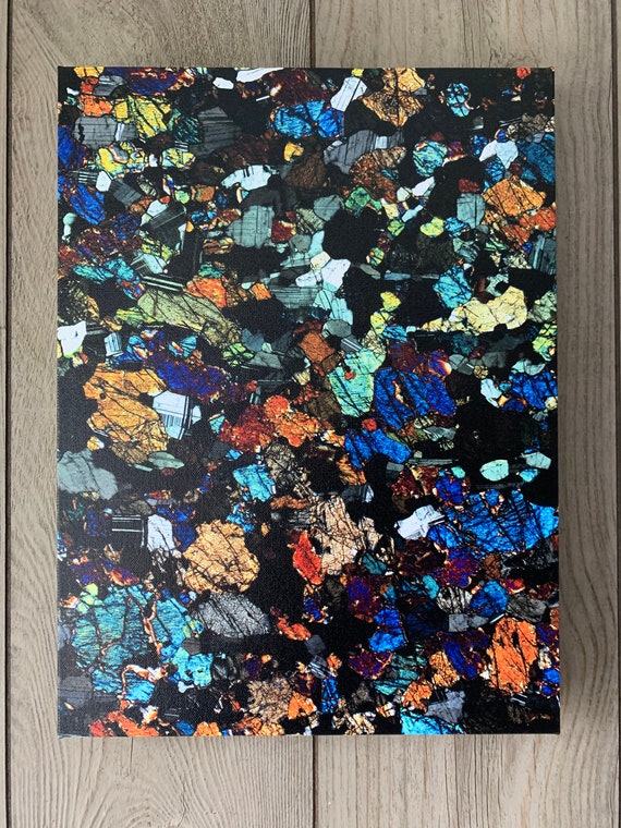 Pyroxene in Blue and Yellow Rock and Nature Under a | Etsy