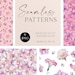 Boho Seamless Pattern for Fabric, Watercolor Pink Flower Seamless ...