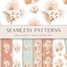Boho Bouquets Watercolor Digital Paper, Flower Seamless Pattern for ...